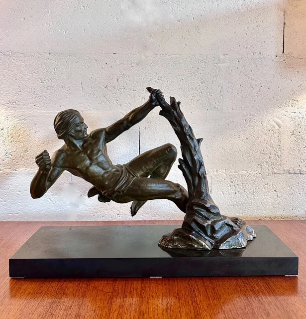 RÉGUL ART DÉCO l'Athlète singé jacques LIMOUSIN EUR 350,00 - PicClick FR