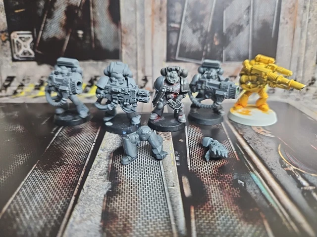 SPACE MARINE DEVASTATOR Squad Plasma Cannon Multi Melta with Extras £25 ...