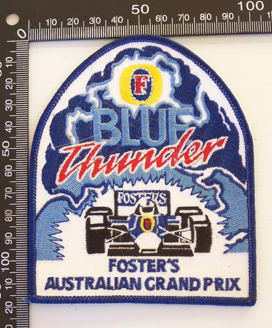 VINTAGE BLUE THUNDER Adelaide Australian Grand Prix Patch Souvenir ...