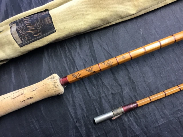 RARE VINTAGE HARDY “The Pope” 10ft # 7 2pc Palakona split cane fly rod ...