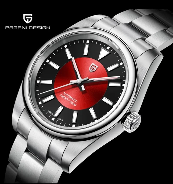 PAGANI DESIGN RED PD1764 SEIKO NH35 AUTOMATIC WATCH £109.99 - PicClick UK
