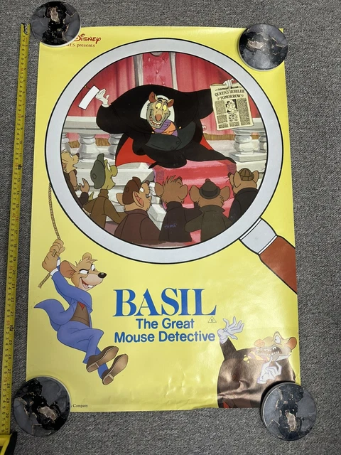 WALT DISNEY BASIL The Great Mouse Detective Poster 1986 (see ...