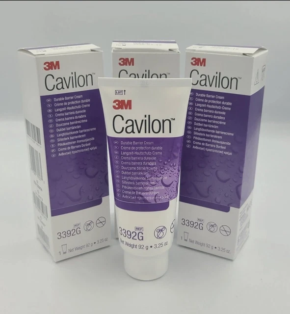 3 X CAVILON 92g Barrier Cream - Durable Skin Protector, Hypoallergenic ...