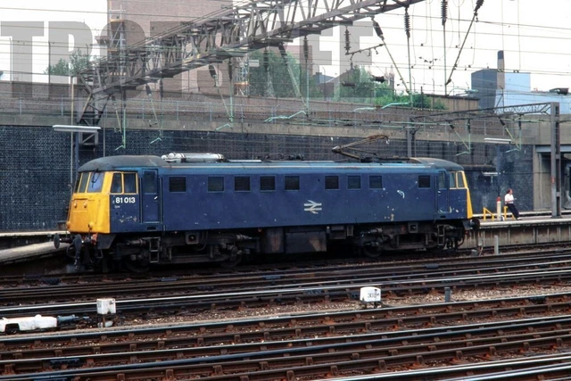 35MM SLIDE BR British Rail Electric Loco Class 81 81013 Euston 1989 ...
