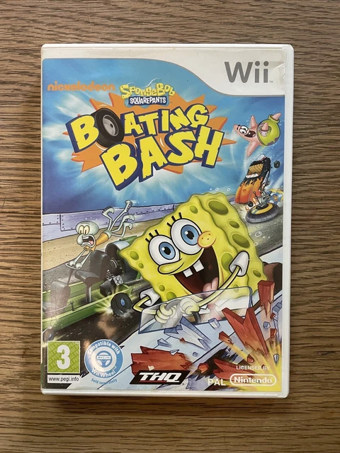 SPONGEBOB'S BOATING BASH Nintendo Wii Complete Box, Manual & Game PAL ...