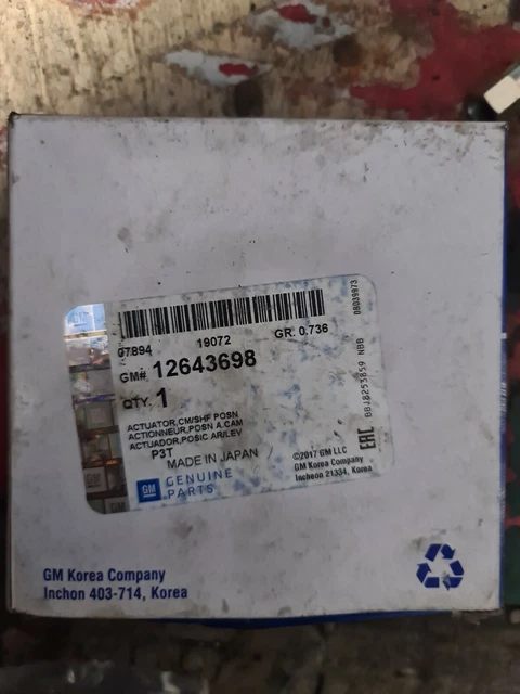 ATTUATORE GM ORIGINALE 12643698 EUR 70,47 - PicClick IT