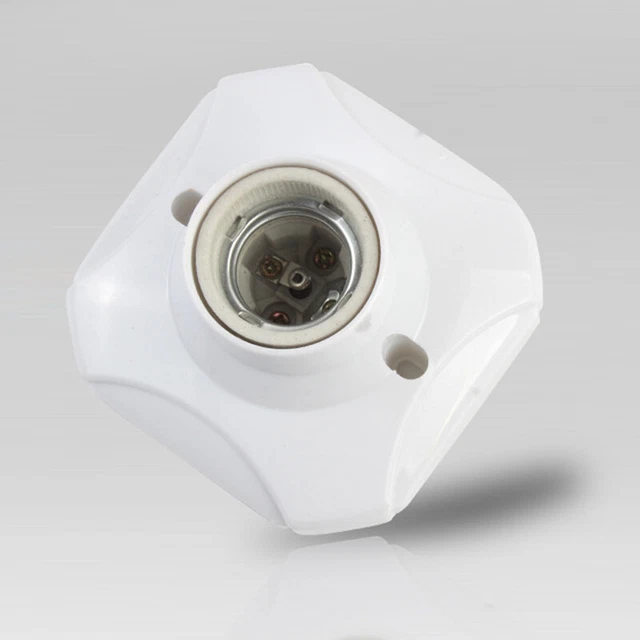 E27 SCREW CAP Socket Ceiling Light Bulb Holder Fixing Base WhiteBH EUR ...