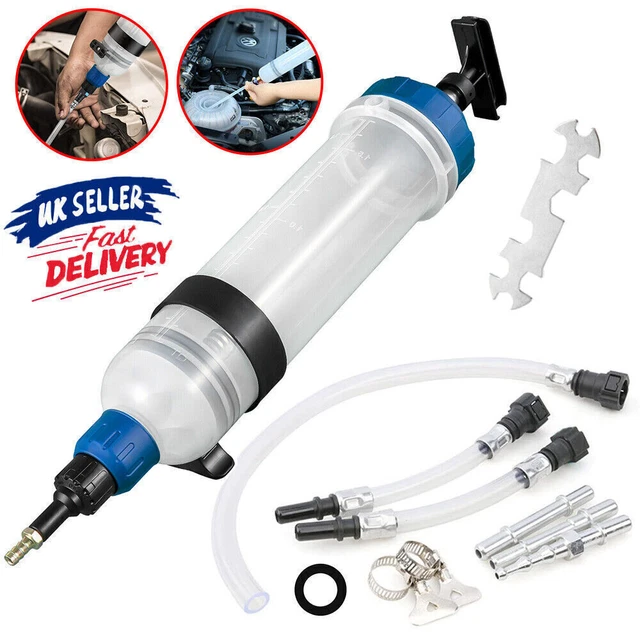 1.5L OIL PUMP Suction Vacuum Transfer Hand Syringe Gun Gearbox ...