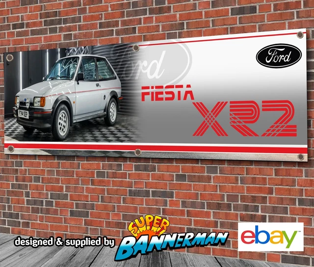 FORD FIESTA XR2 Mk2 Banner (silver) for Garage, Workshop, Showroom £18. ...