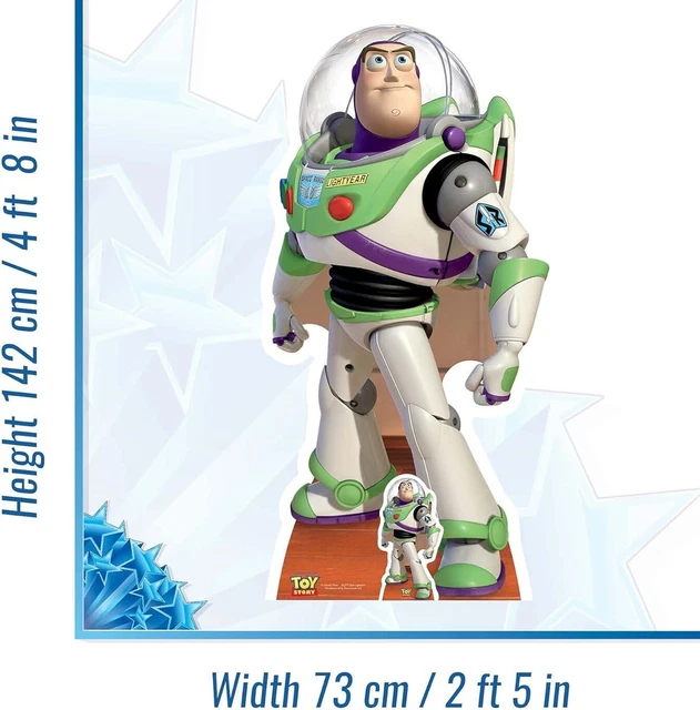 BUZZ LIGHTYEAR OFFICIAL Cardboard Cutout Standee 73cm W x 143cm H £22. ...