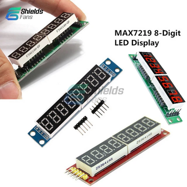 MAX7219 8-BIT RED LED Display 7 Segment Digital Tube 5V Digital Tube Module $2.40 - PicClick AU