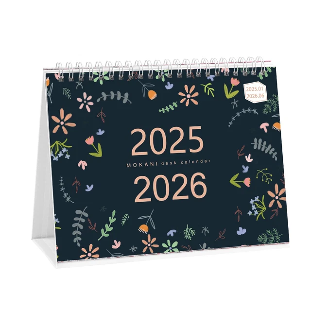 DESK CALENDAR 2025-2026, Monthly Desktop Calendar, Standing Flip ...