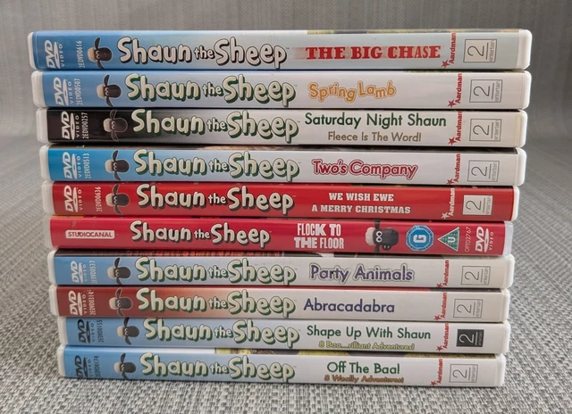 SHAUN THE SHEEP DVD Bundle x 10 Mixed Kids Children Aardman Animation £ ...