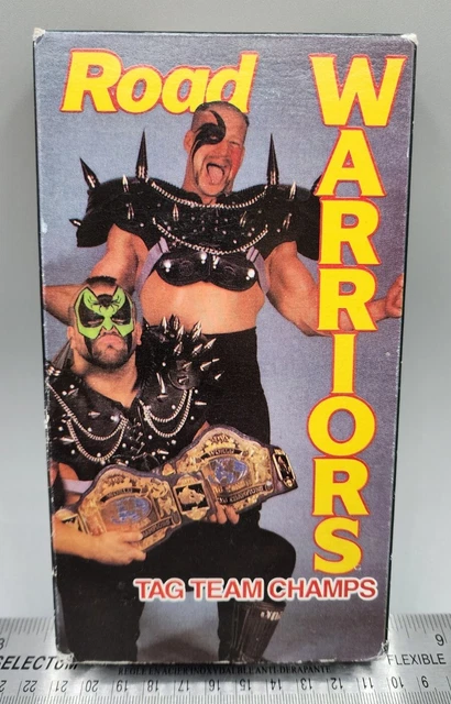 ROAD WARRIORS: TAG Team Champs-VHS- Animal/Hawk-AWA/WWE-Wrestling Rare ...