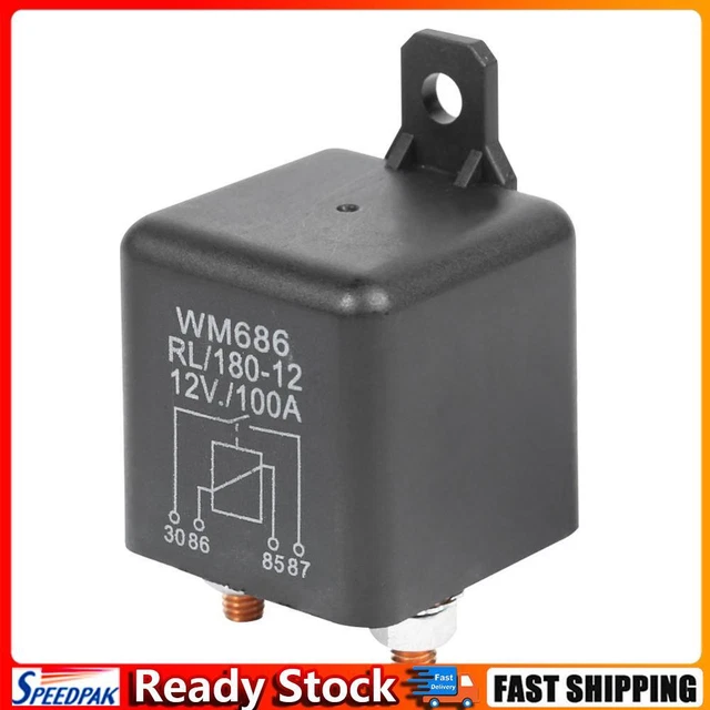 HEAVY DUTY SPLIT Charge/Winch Relay 12V DC 100A for Car Van Marine Boat ...