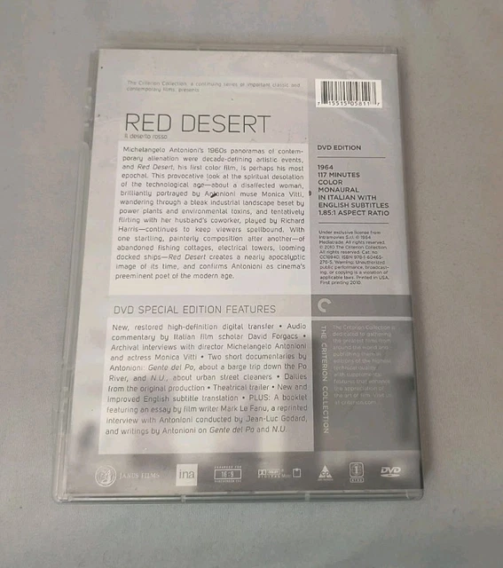 RED DESERT - Criterion Collection #522 (DVD, 1964, Antonioni) $26.79 ...