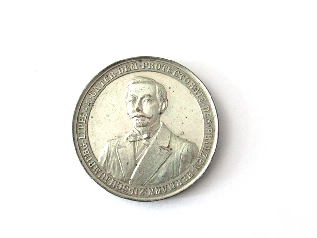 GROSSE MEDAILLE + Fleissmedaille + Prinz Hermann + Schaumburg-Lippe 1893 EUR 204,00 - PicClick DE