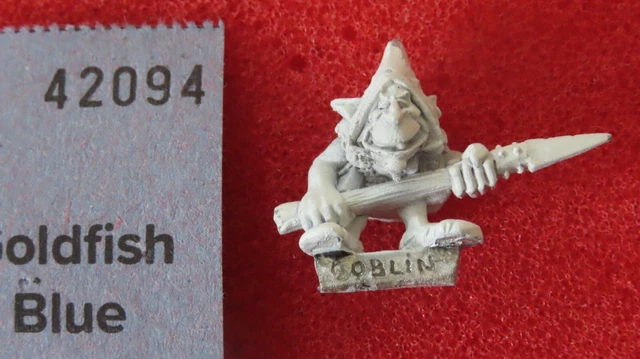 GAMES WORKSHOP WARHAMMER Night Goblins with Spear 4 Goblin Metal Figure ...