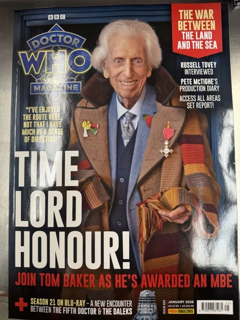 BBC DOCTOR WHO Magazine jan 2026 TIME LORD HONOUR! £10.99 - PicClick UK