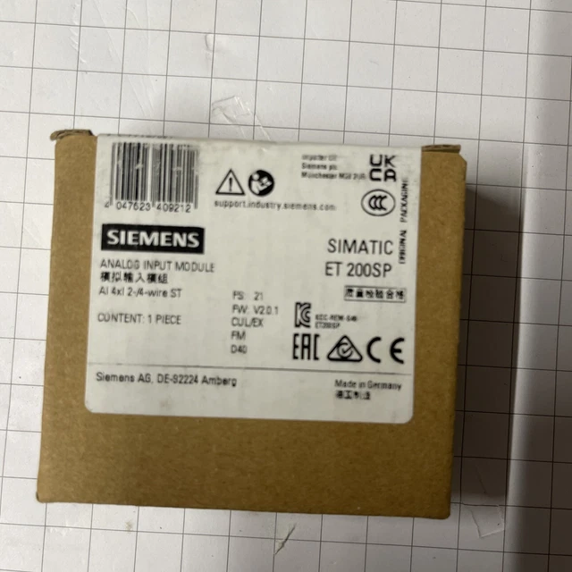 Siemens Simatic Et 200sp 6es7 134 6gd01 0ba1 6es7134 6gd01 0ba1 New