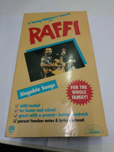 2 VHS LOT - Raffi - A Young Children's Concert with Raffi & Rise and ...