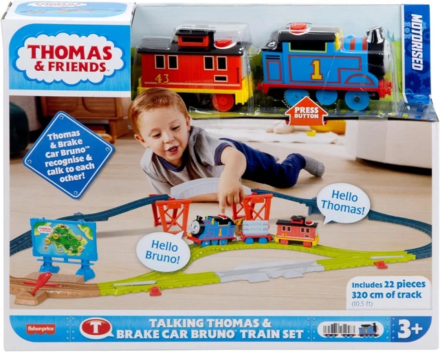 THOMAS & FRIENDS Talking Thomas & Brake Car Bruno Train Play Set £49.99 ...