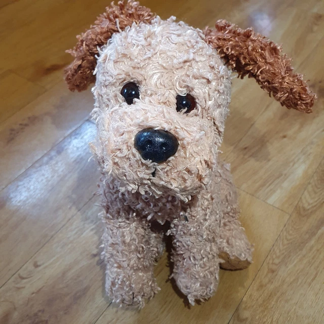 TY DOG BRODIE Classic 2005 Soft Toy Plush Comforter Brown Red Collar £ ...