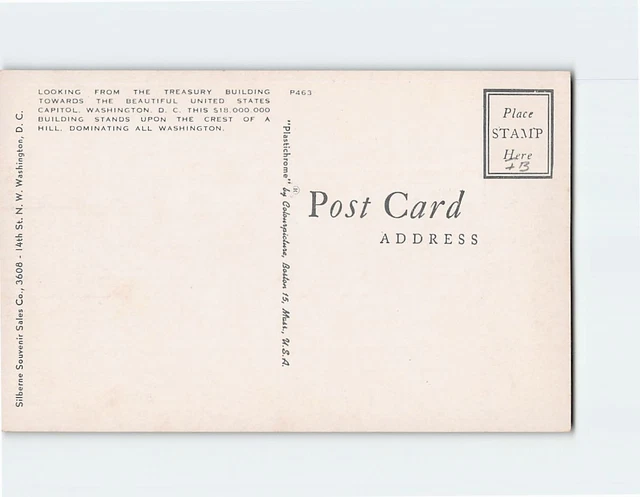 POSTCARD US CAPITOL Washington DC USA £3.09 - PicClick UK