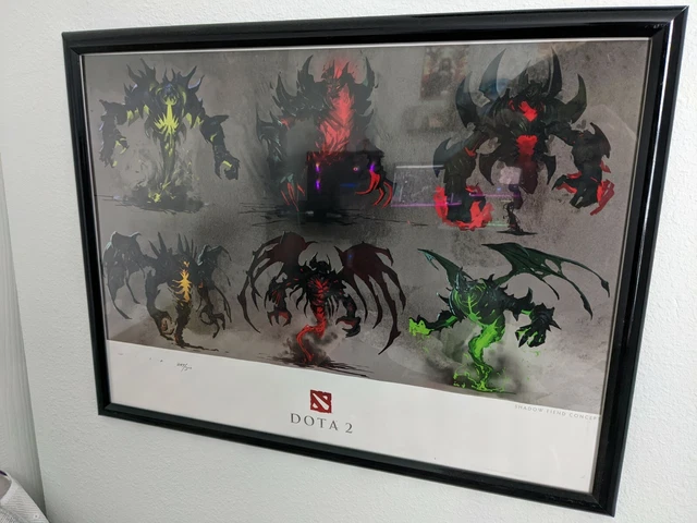 VALVE DOTA 2 Shadow Fiend concept art limited edition poster 257/300 ...