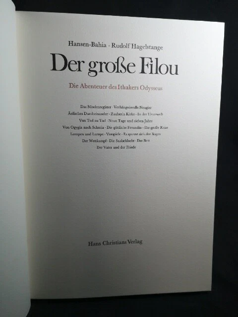DER GROSSE FILOU: Le avventure di Itaca Ulisse. - [Copia firmata]. EUR ...
