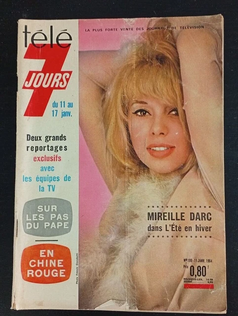 TÉLÉ 7 JOURS N. 199 - Janv. 1964 | Mireille Darc | Etat correct EUR 20 ...
