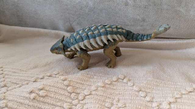 JURASSIC WORLD CAMP Cretaceous Roar Attack Ankylosaurus Bumpy Figure ...