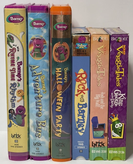 BARNEY & FRIENDS VHS Tapes Lot Of 4 Halloween, Adventure Bus, Rhyme ...