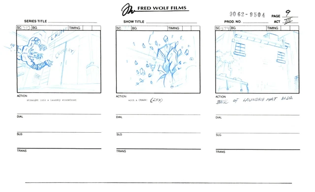 TEENAGE MUTANT NINJA Turtles TMNT Original Production Animation ...