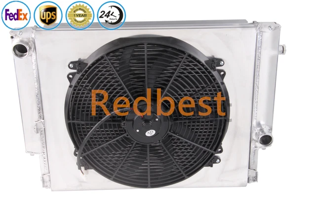 ALUMINUM RADIATOR&SHROUD&FAN 16& For 1992-99 Bmw E36 M3 323 328 Z3 2 ...