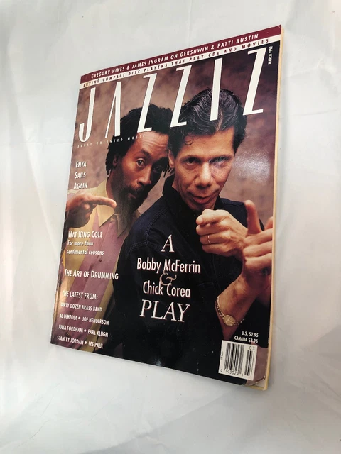 JAZZIZ MAGAZINE BACK Issue March 1992 Bobby McFerrin Chick Corea Front ...