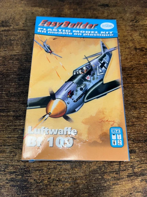 TESTORS LUFTWAFFE BF109 1:72 Easy Builder Plastic Scale Model Kit ...
