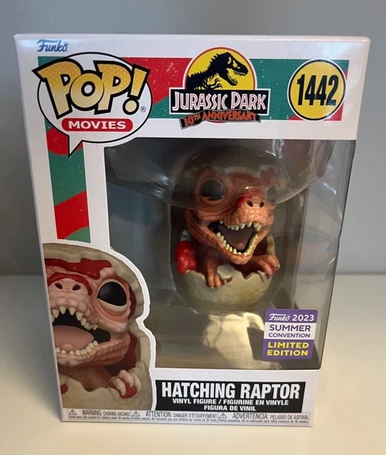 FUNKO POP! JURASSIC Park 30th Anniversary Hatching Raptor 2023 Summer ...
