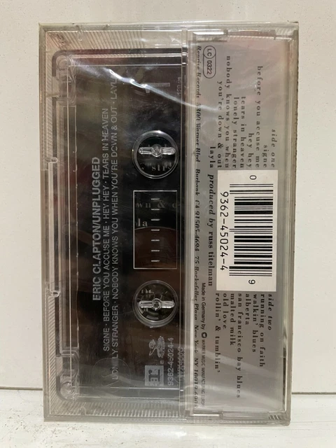 ERIC CLAPTON - Unplugged; Album Cassette [Sealed] £13.02 - PicClick UK