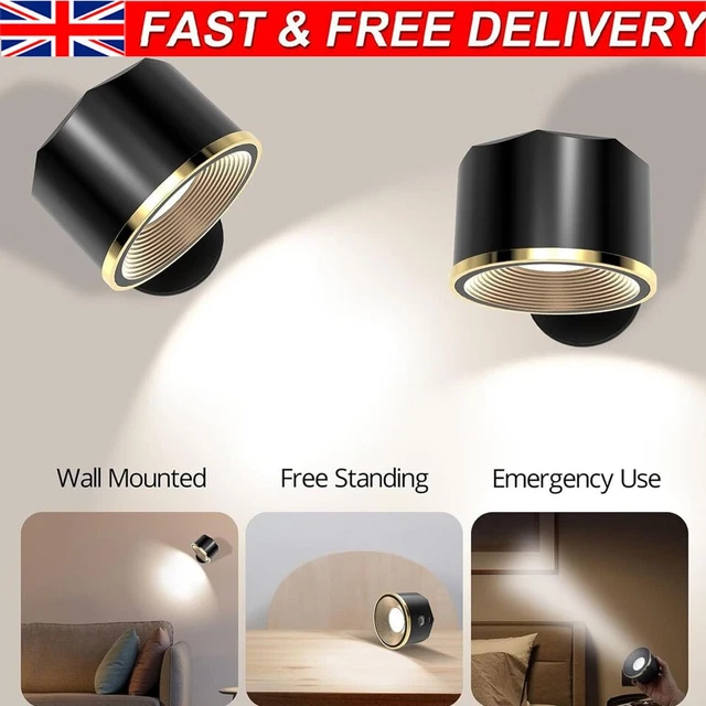 RECHARGEABLE BATTERY LED Wall Sconce Wall Light Reading Lights Wall ...