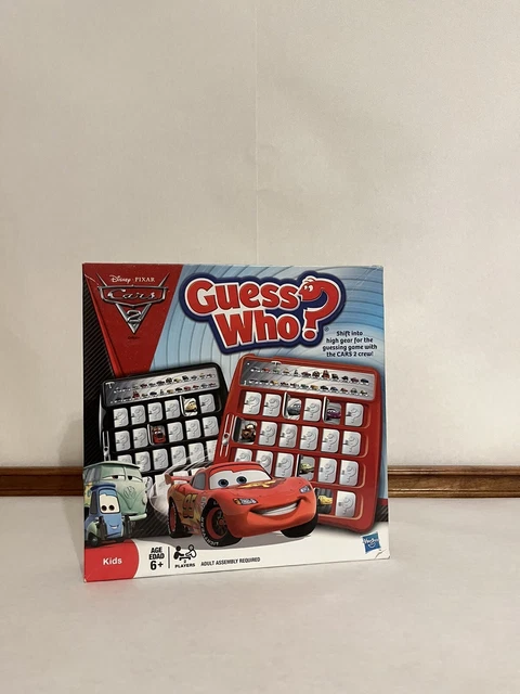 DISNEY PIXAR CARS 2 Guess Who? Edition Board Game by Hasbro Complete ...