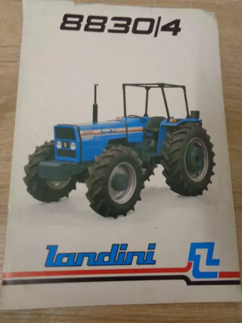 TRACTEUR - BROCHURE - Catalogue - Prospectus - Landini 8830/4 EUR 9,90 ...