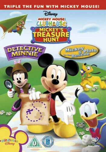 MICKEY MOUSE CLUBHOUSE Treasure HuntDetective MinnieMickey.wbr.. DVD ...