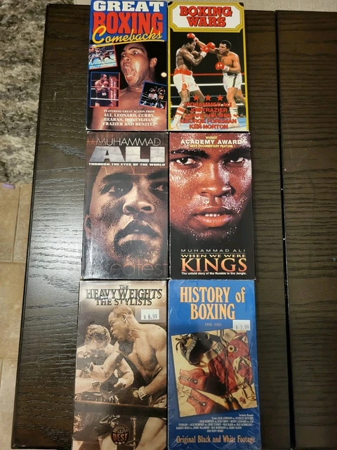 MUHAMMED ALI VHS Video Cassette Bundle Lot Boxing History Vintage ...