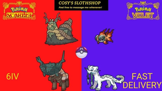 POKEMON SCARLET & Violet 6IV Shrine Legendary Pokémon Bundle Plus ...