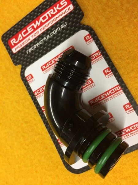 AN8 90 DEGREE ZF Transmission oil cooler adapter Ford Falcon BF FG FGX ...