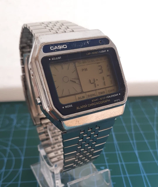 CASIO AX-210 VINTAGE 1983 Digital 4 Melody Alarm Watch Module 118 ...