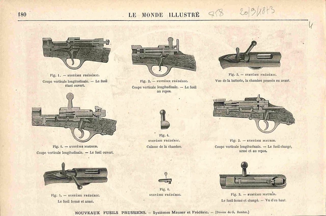 PRUSSE COUPE FUSILS Prussiens Système Mauser & Frédéric Allemagne ...