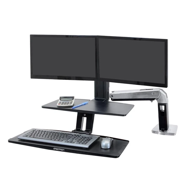 ERGOTRON WORKFIT-A SIT-STAND Desk Arm - Dual Workstation with Suspended ...