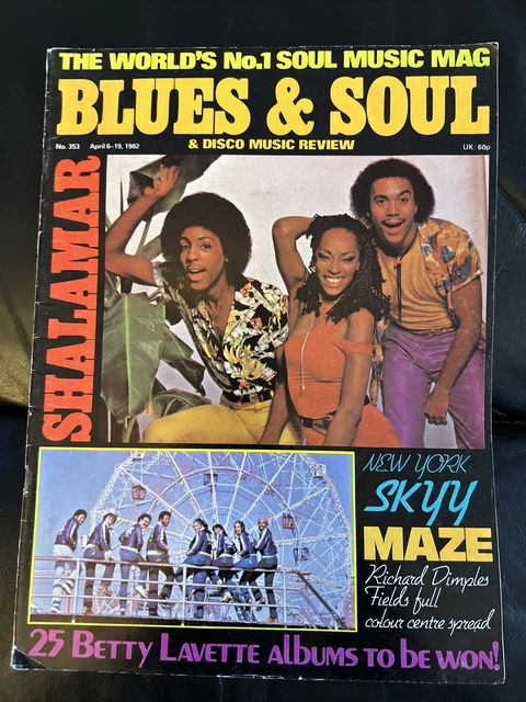 1982~BLUES & SOUL MAGAZINE~# 353 APRIL. 6th~MAZE SKYY RICHARD DIMPLES ...